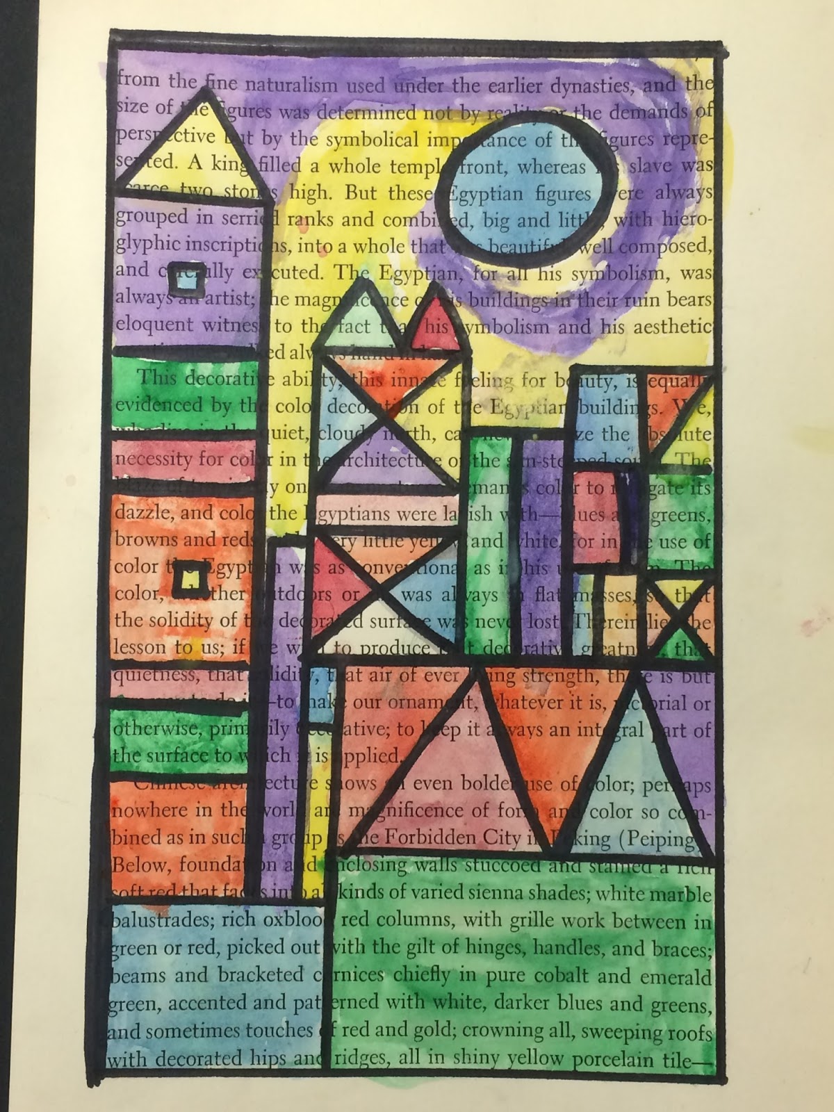 Mrs. Wille's Art Room: 6th grade Paul Klee inspired cityscapes