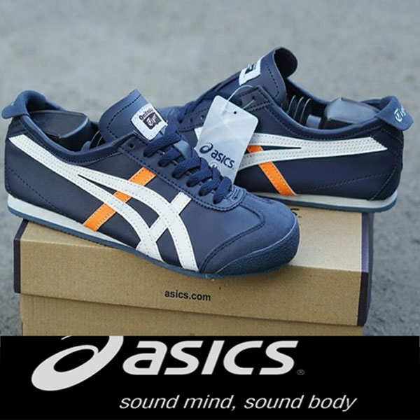 Asics Onitsuka Tiger Mexico Biru Navy [ATM1802] | Omsepatu.com