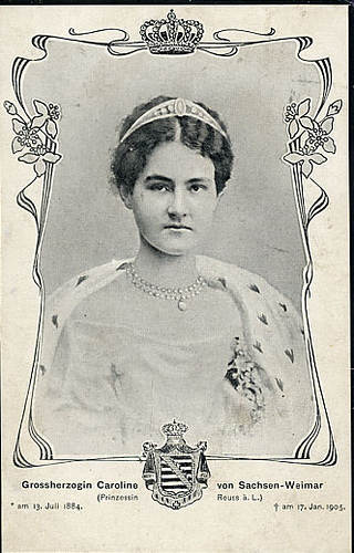 Maria's Royal Collection: Princess Caroline Reuss of Greiz, Grand ...