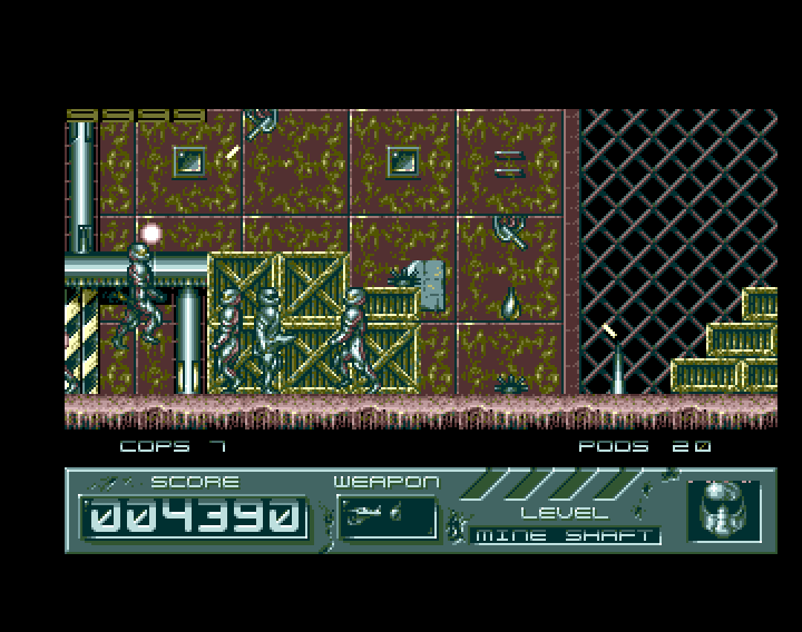 Plain Game Reviews: Cyber Cop (Commodore Amiga, 1991, Energize)