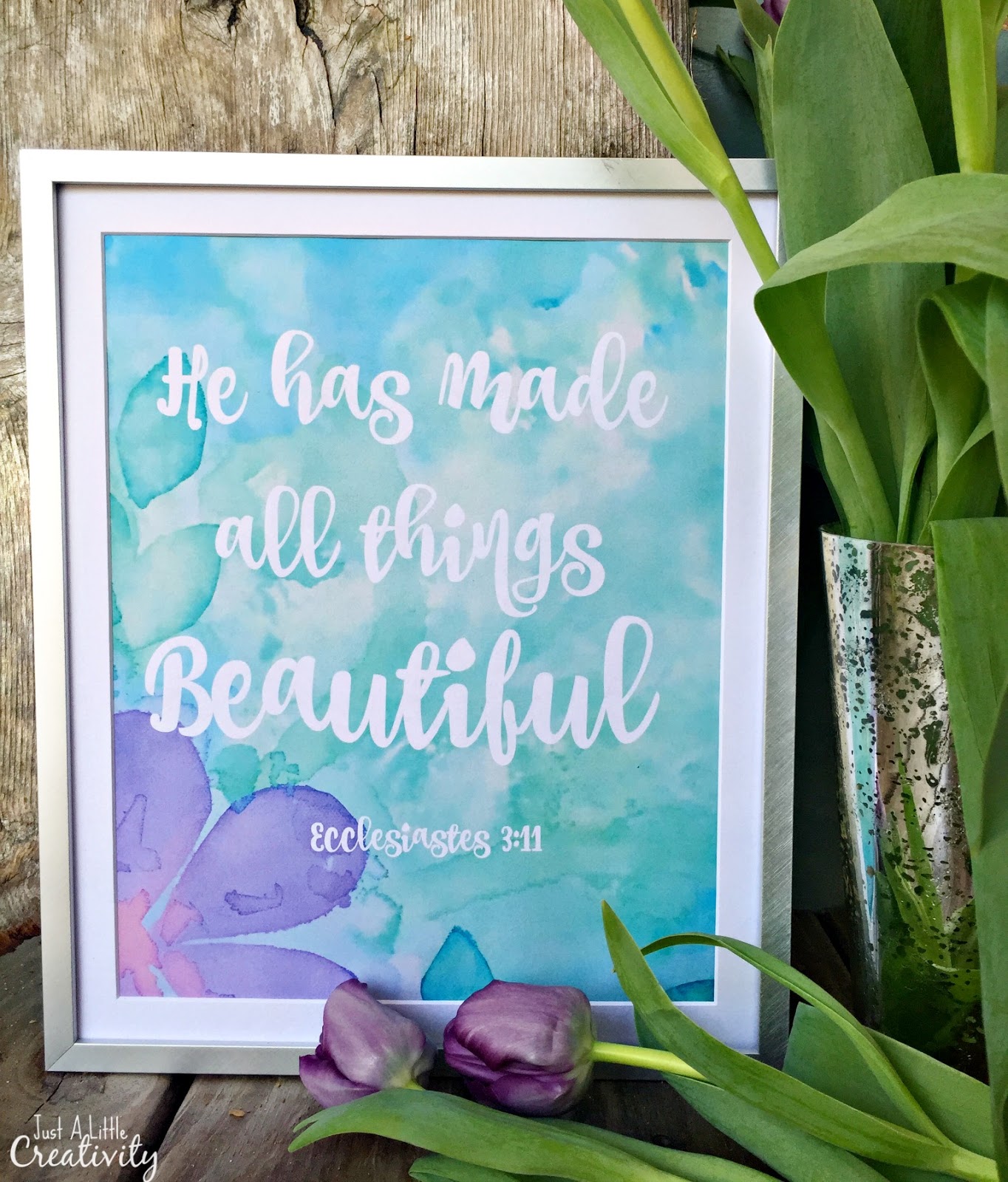 Free Scripture Printable for Spring- Ecclesiastes 3:11