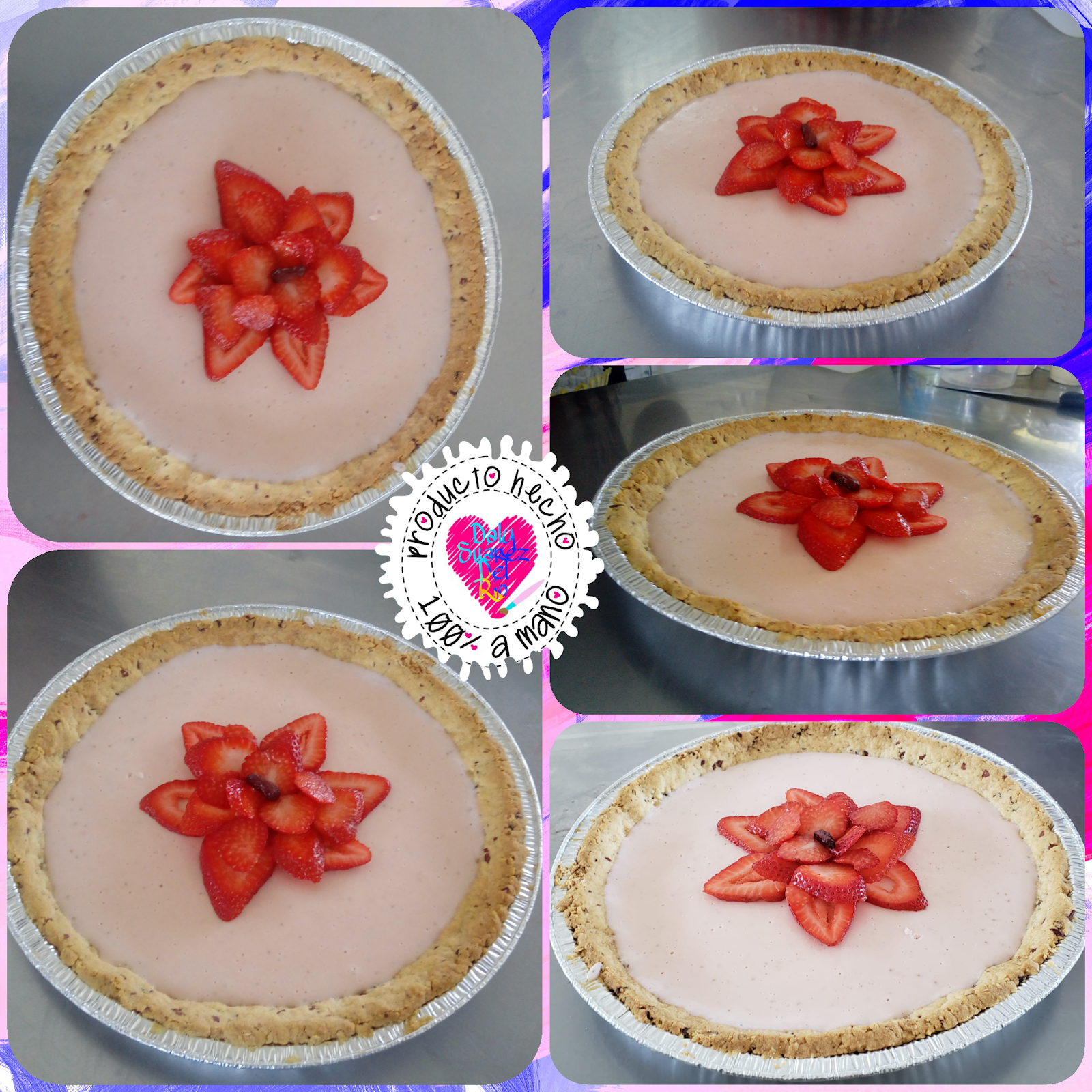 TEJIDOS Y ALGO MAS: PAY FRIO DE FRESA