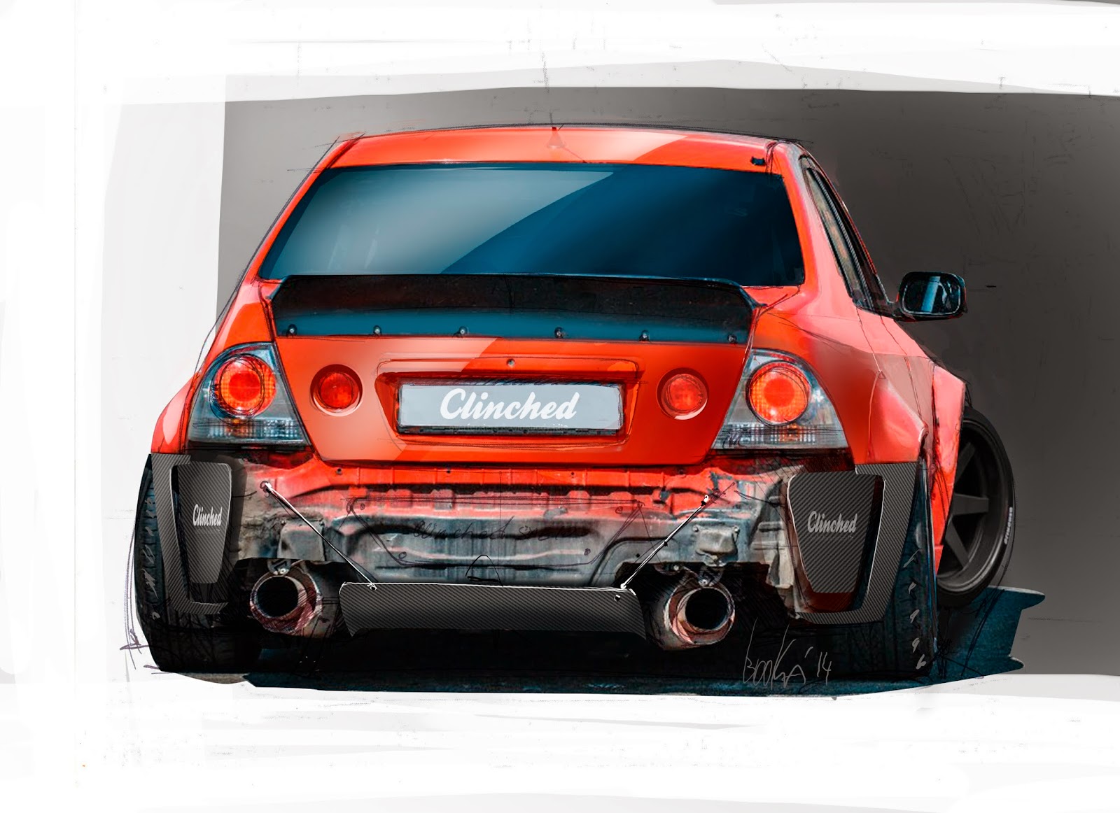 Промышленный дизайн | Industrial design: Lexus IS 300 Widebody kit