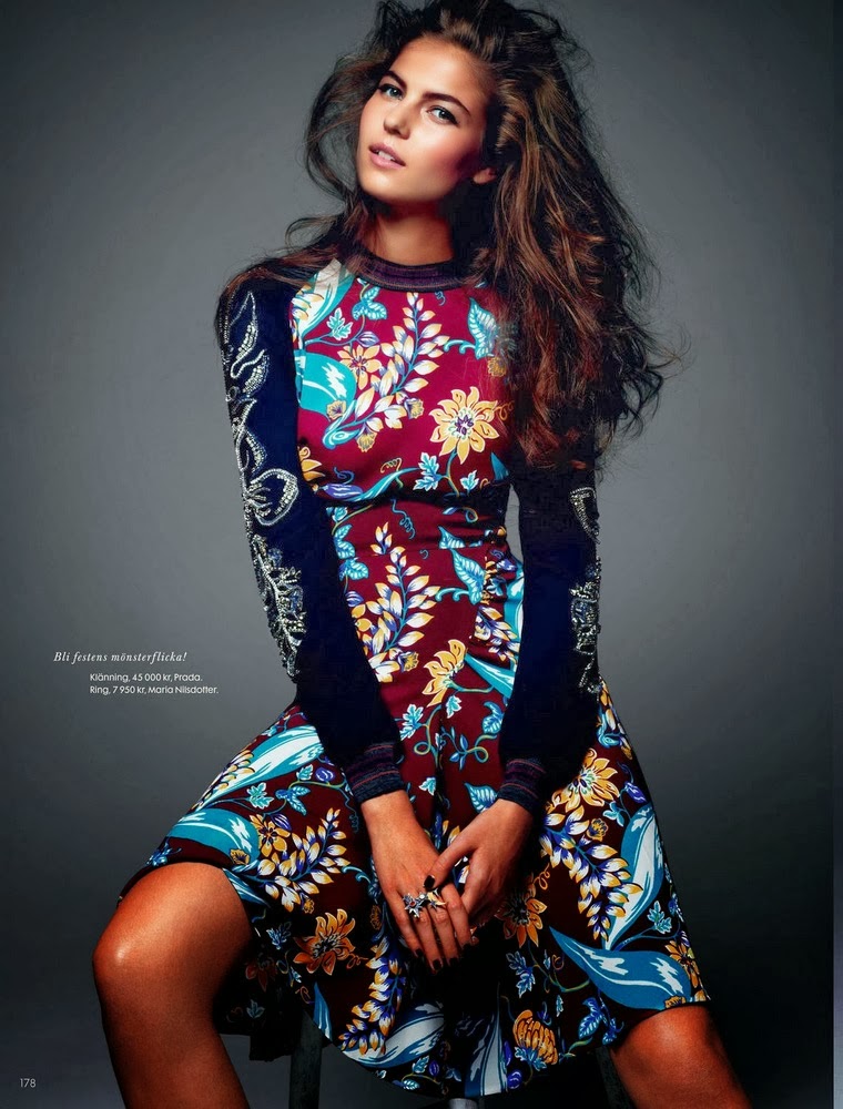 Lin Kjerulf by John Scarisbrick Magazine Photoshoot For Elle Sweden ...