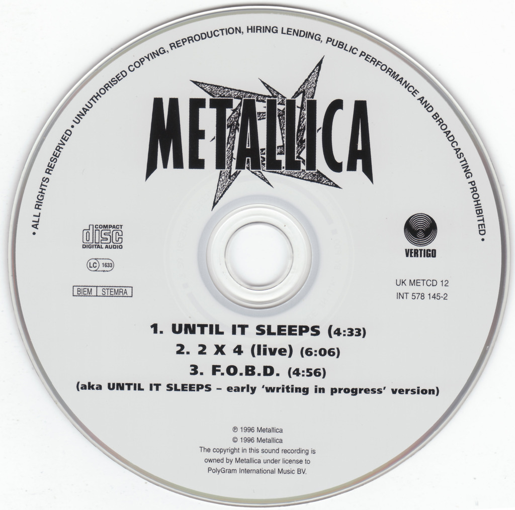 Chia sẻ nhạc Lossless & Lossy: Metallica - 1996 - Until It Sleeps ...