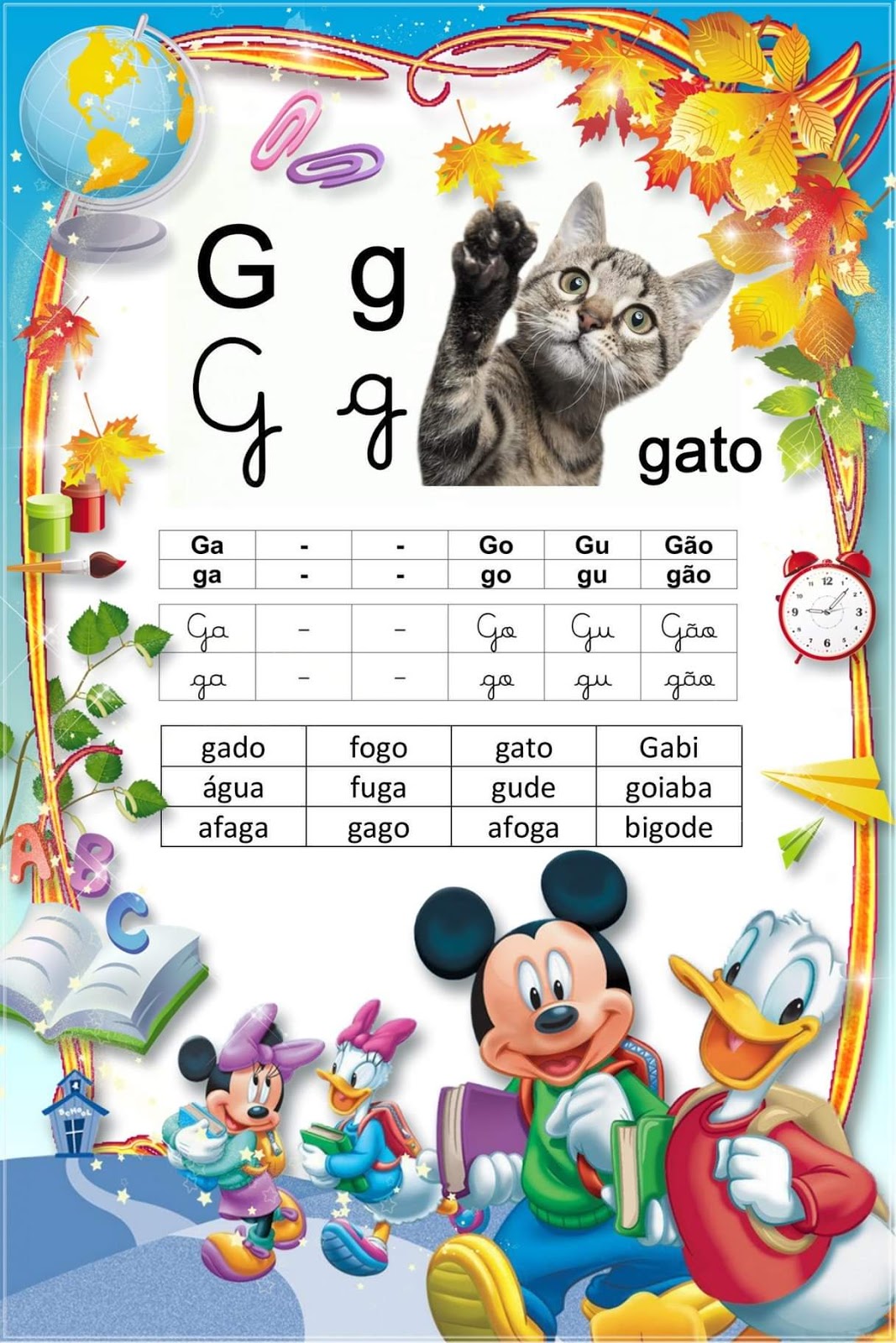 Palavras Com Ga Go Gu Gão - BRAINCP