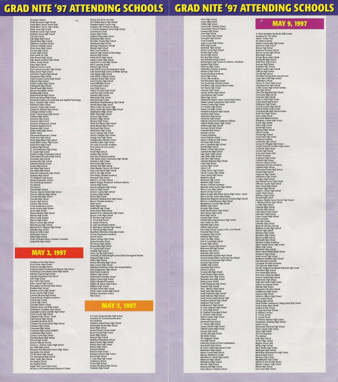 Disney Vacation Kingdom: Grad Nite 1997