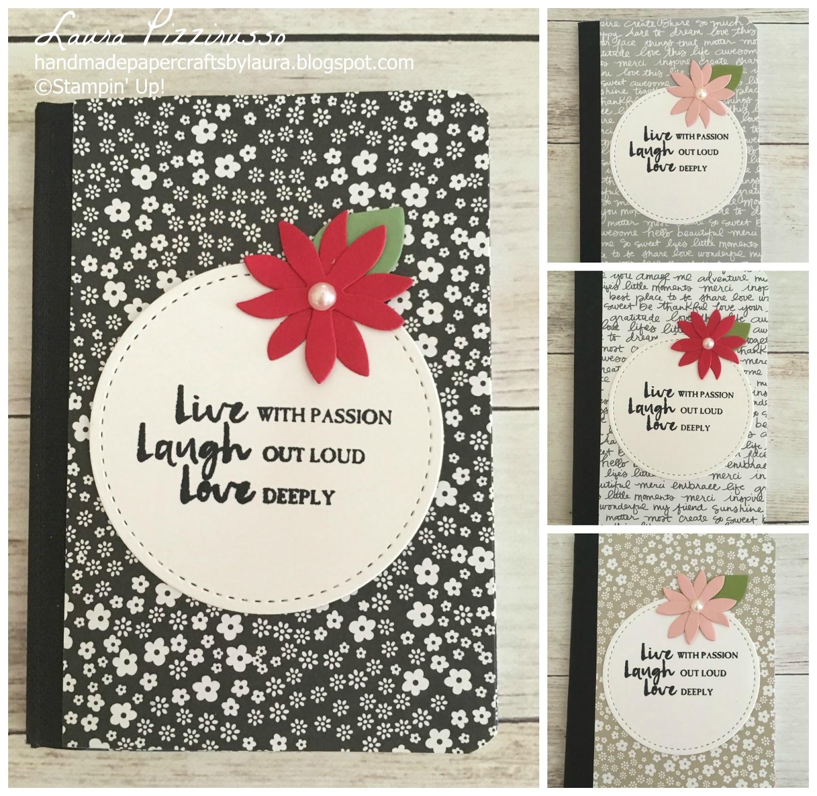 Handmade Papercrafts by Laura : Altered Mini Composition Books