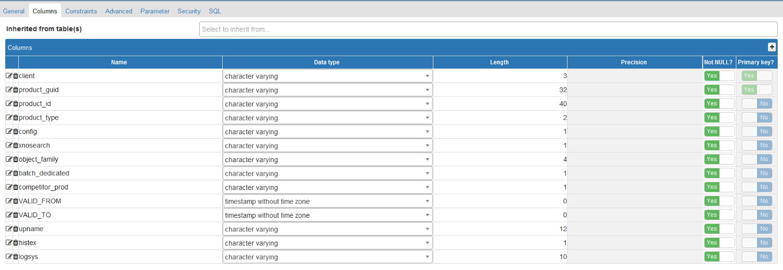 Sap Abap Central Replicate Abap Database Table Definition To Postgresql