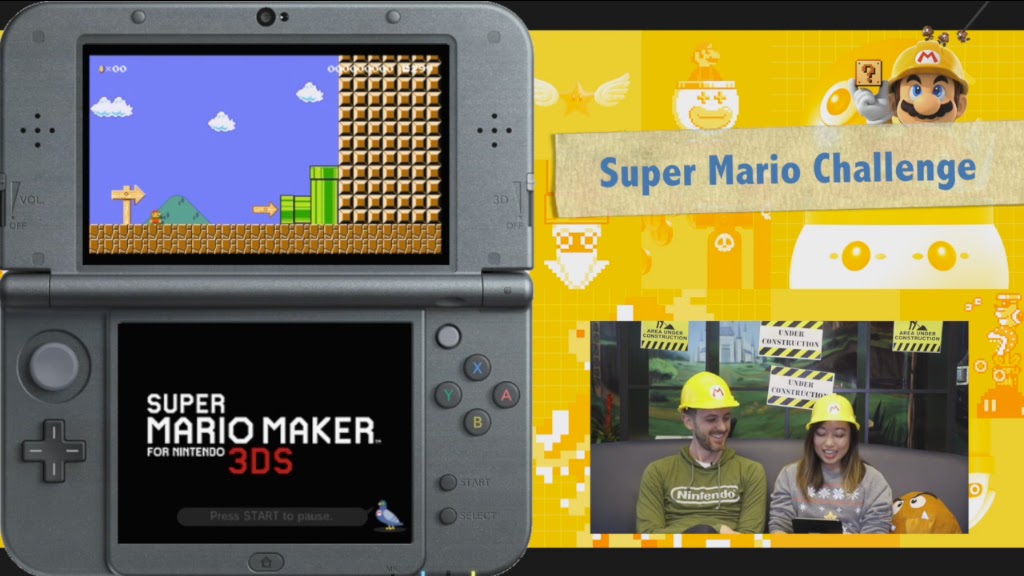 Kit e Krysta jogam estágios do modo Super Mario Challenge de Super ...