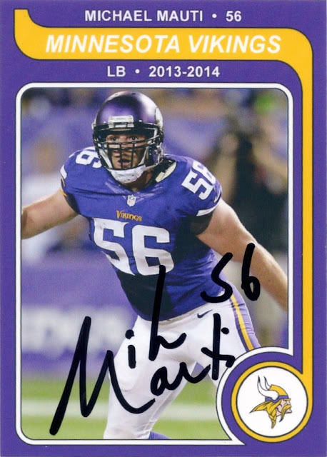Minnesota Sports Autograph Project: MICHAEL MAUTI