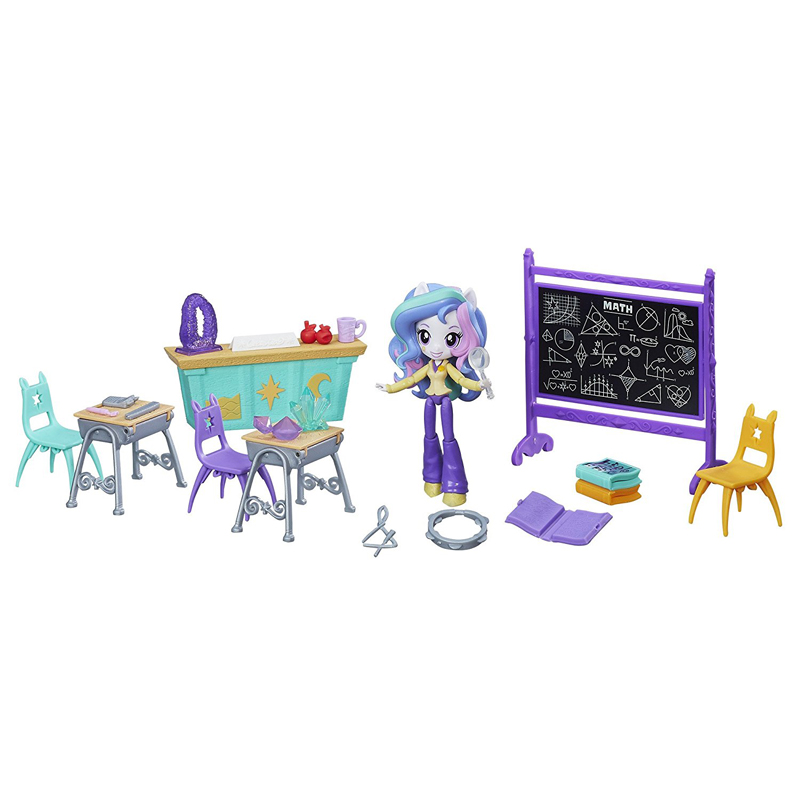 MLP Rainbow Rocks Lessons And Laughs Class Set Equestria Girls Minis ...
