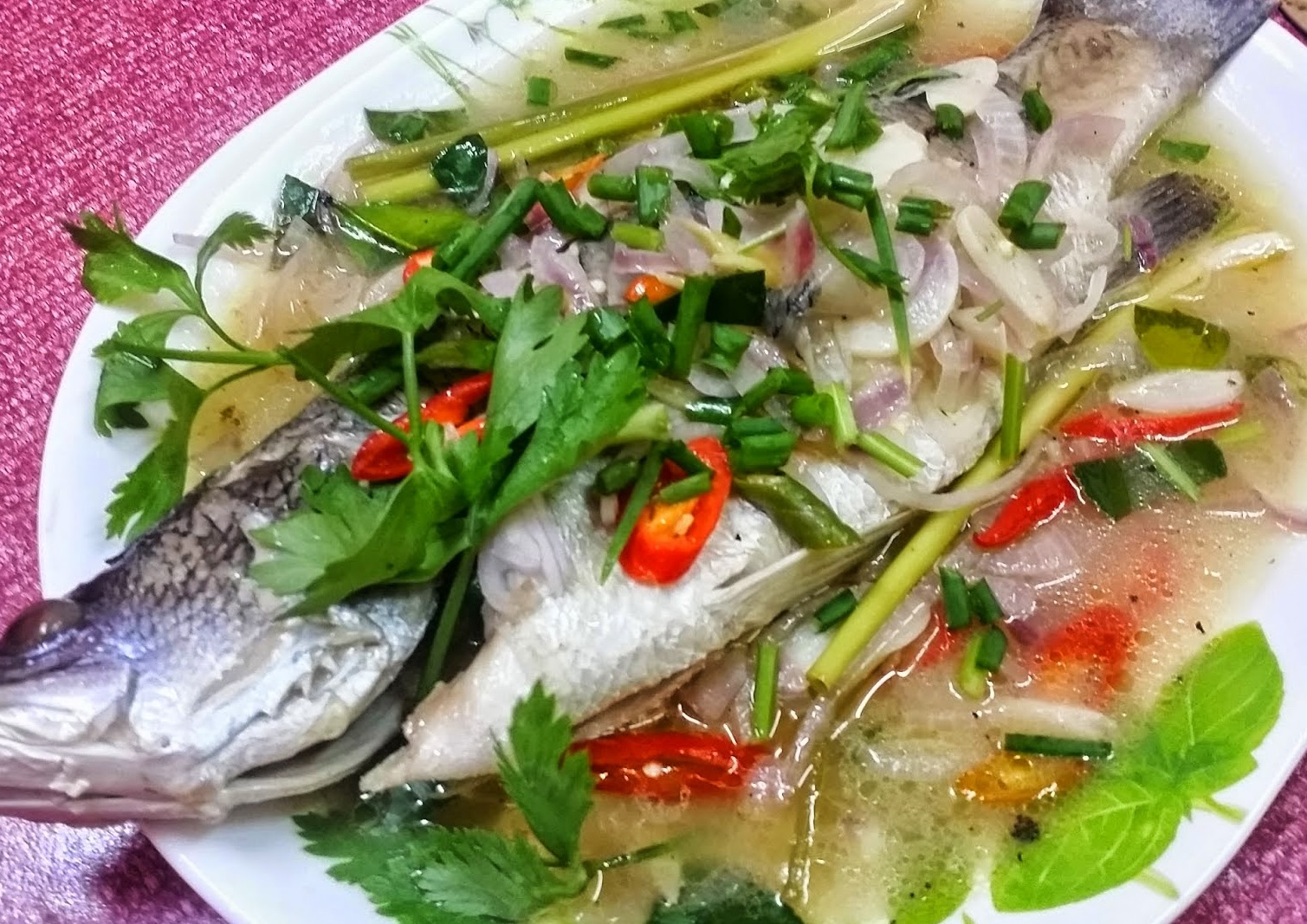 Resepi Ikan Siakap Masak Stim Lemon | Resepi Ibunda