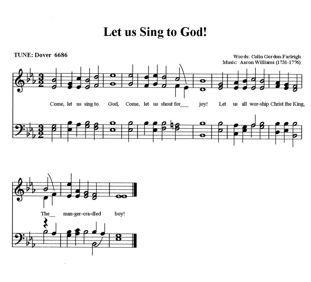 Share My Journey: A New Hymn for Today: 'Let Us Sing To God!'