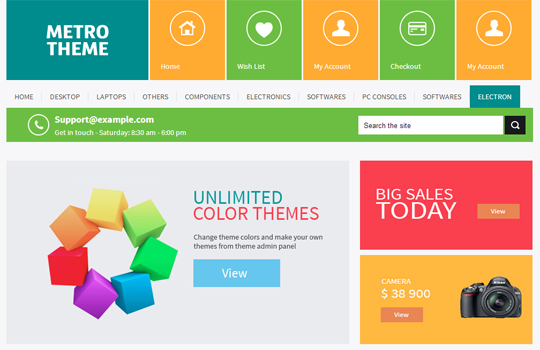 Free Themes Downloads and Reviews For All: Metro UI Blogger Template