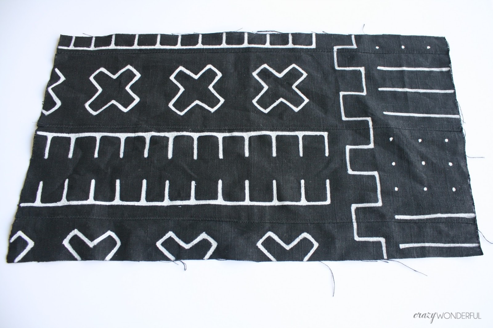 DIY african mud cloth pillows - Crazy Wonderful