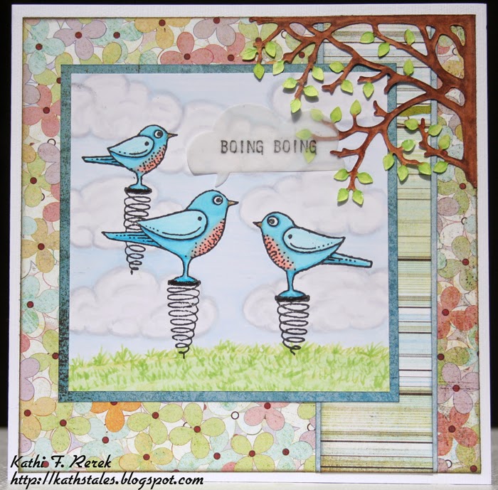 Kat's Tales of Stamping: Boing! Boing! Spring has sprung!