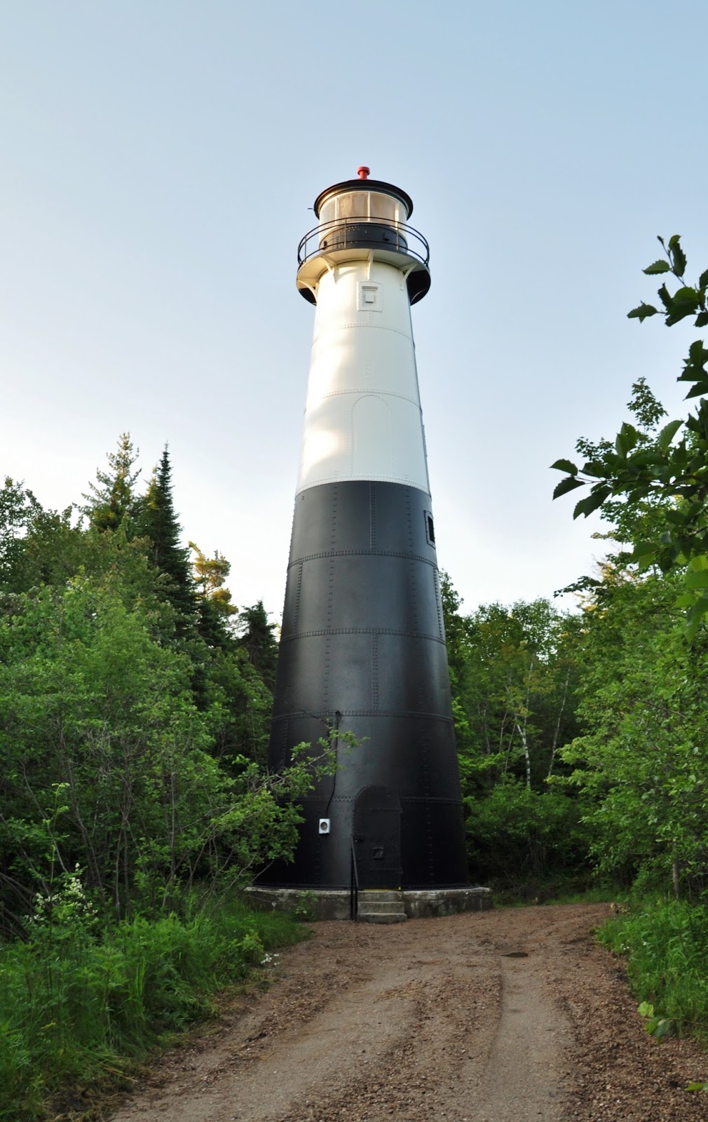 WC-LIGHTHOUSES: GRAND ISLAND HARBOR RANGE LIGHTHOUSE-CHRISTMAS, MICHIGAN