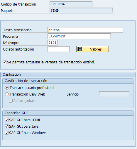 Cómo crear una transacción | Blog de SAP