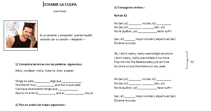 Les quichotteries de Delphine: Luis Fonsi - Échame la culpa