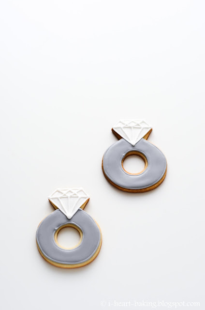 i heart baking!: diamond engagement ring cookies