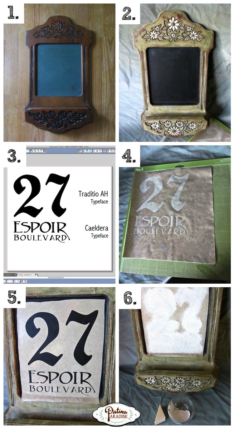 DIY Home Address Plaque - Patina Paradise