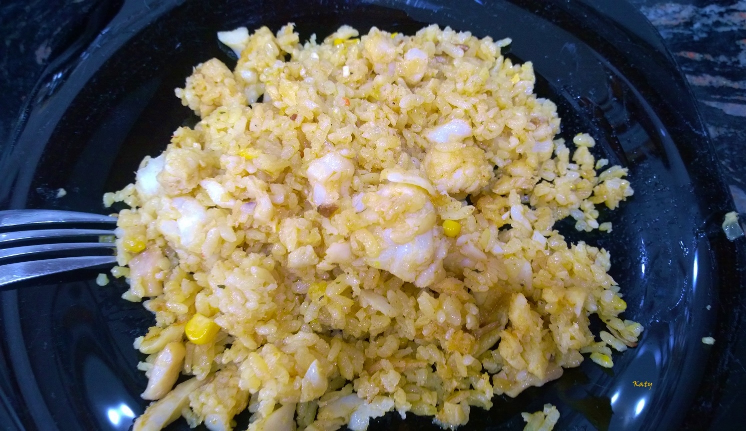 Para hincar el diente K+M = M+K: Arrocito con migas de bacalao