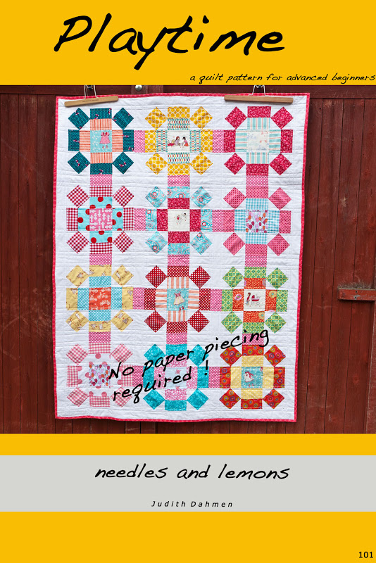 needles and lemons: Playtime - my new and first quilt pattern