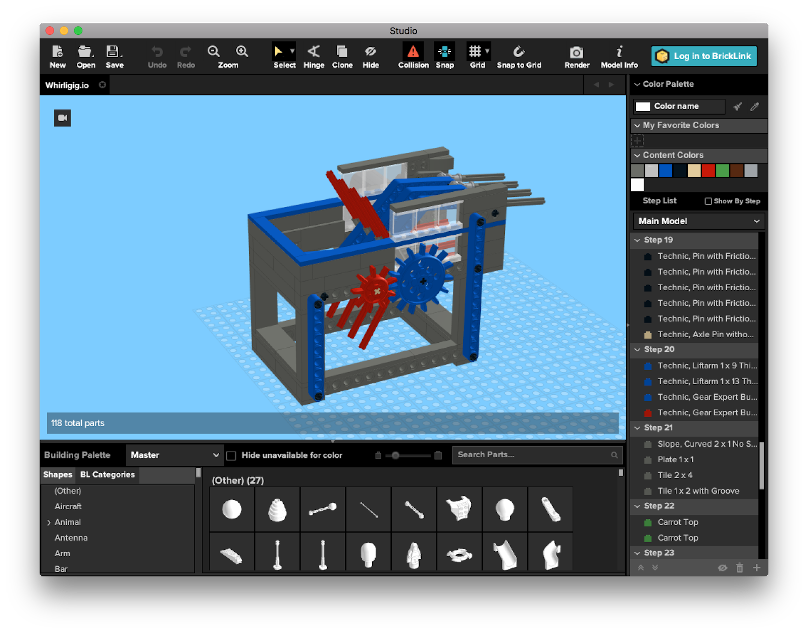 Great Ball Pit: Building GBC Instructions in the Stud.io 2 Beta
