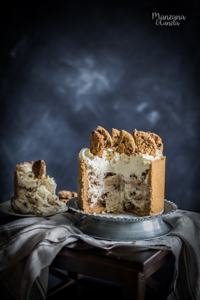 Manzana&Canela: Tarta de nata y cookies de chocolate. Receta muy fácil ...