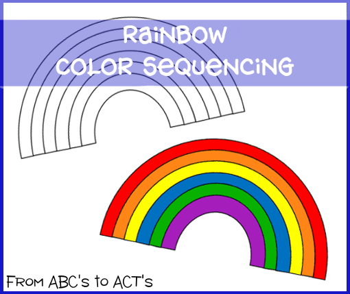 Rainbow Activities from the Kid's Co-op ~ Reading Confetti