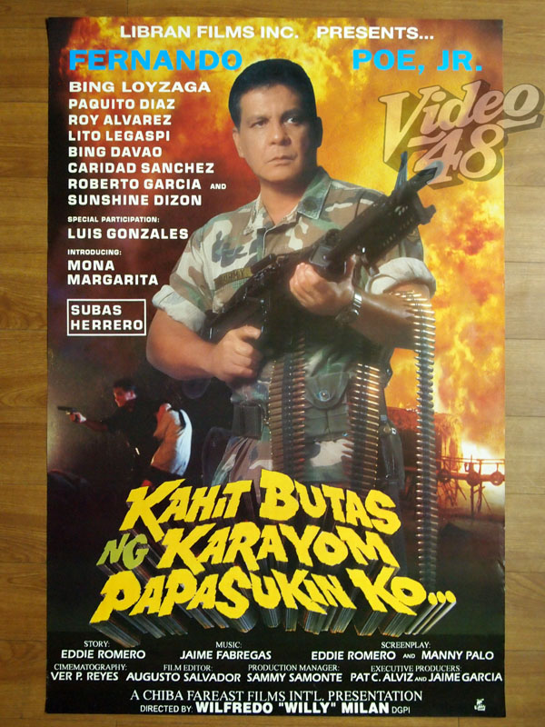 FPJ: FPJ ORIGINAL THEATRICAL MOVIE POSTERS # 9: "KAHIT BUTAS NG KARAYOM ...
