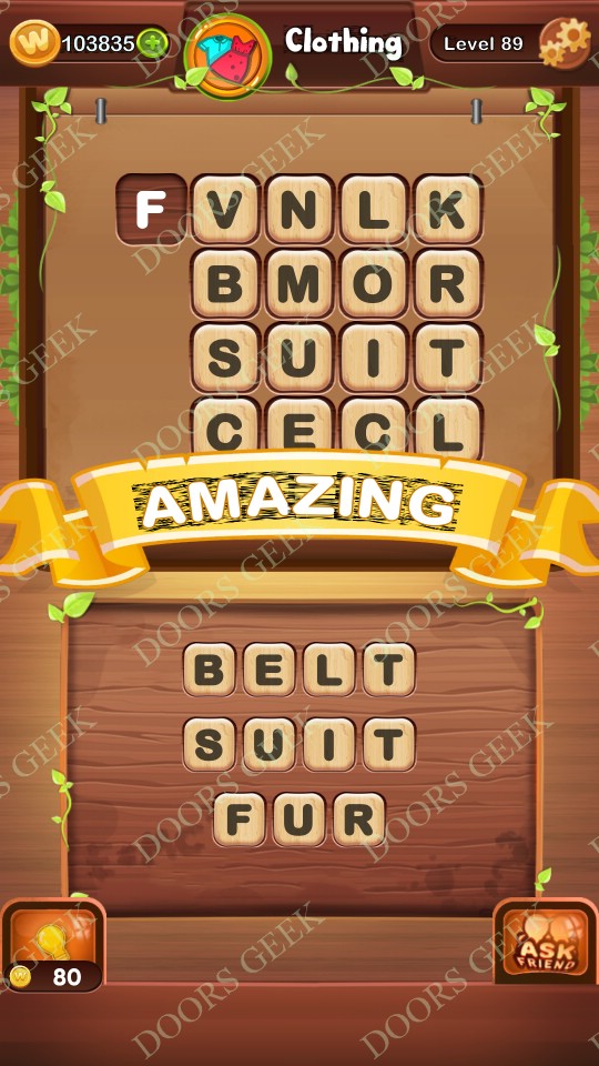 Word Bright Level 89 Answers ~ Doors Geek