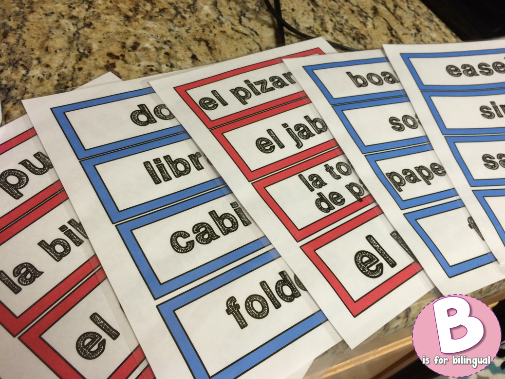 B is for Bilingual: Labels