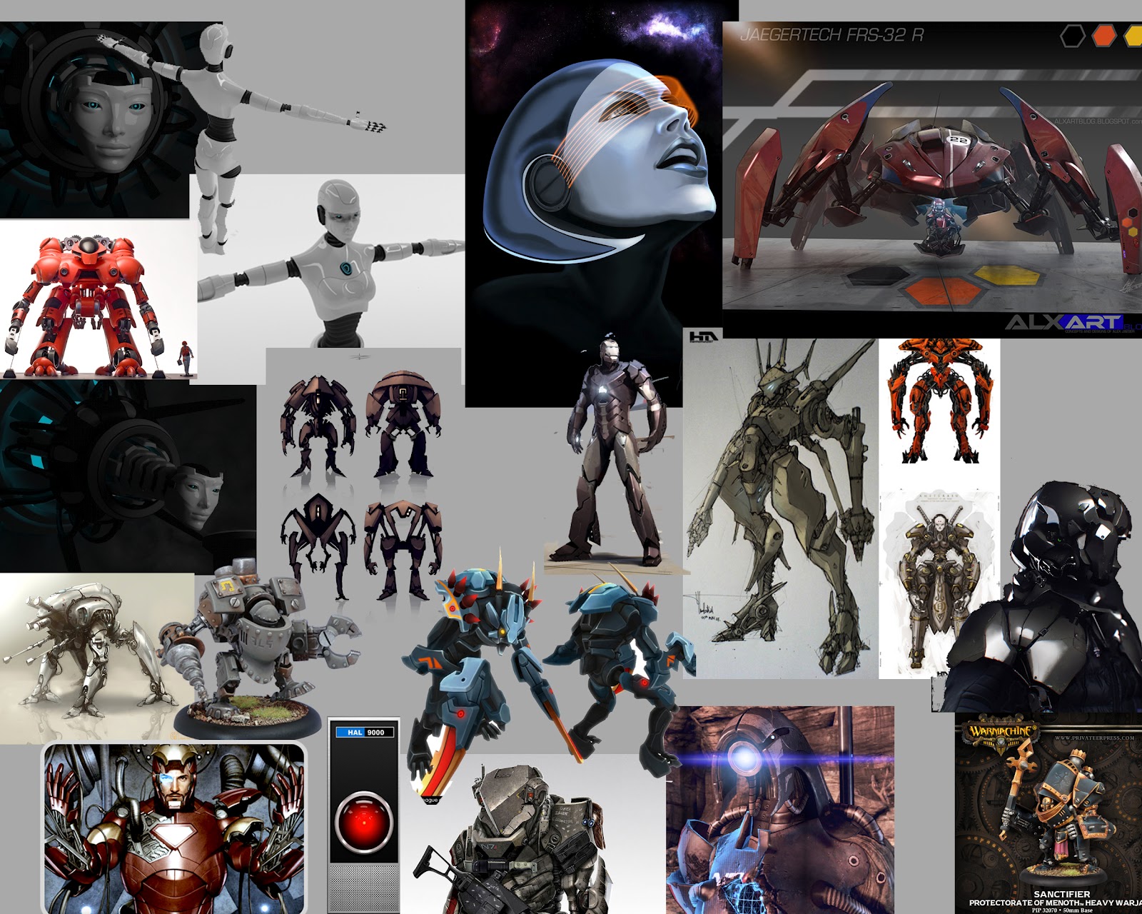 Reflex Designs: Robot design Mood board