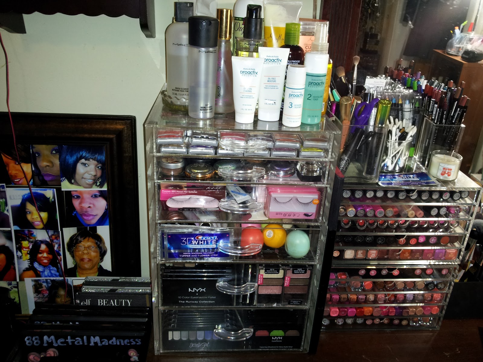 F My Makeup Collection and Storage Video and Photos - PrettyPRChick.com