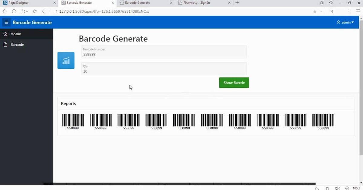 Oracle Application Express - Bangladesh: Oracle APEX - Barcode create ...