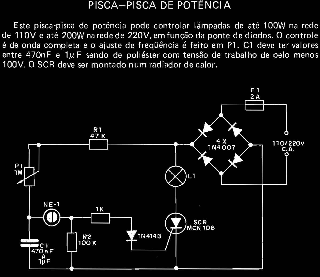 Eco Eletro Eletrônica.: PISCA PISCA DE POTÊNCIA.