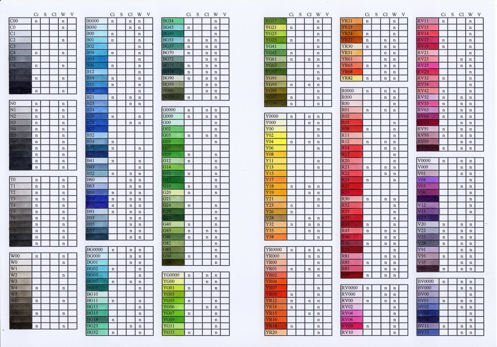 Cards made by Sas: Free Copic Booklet