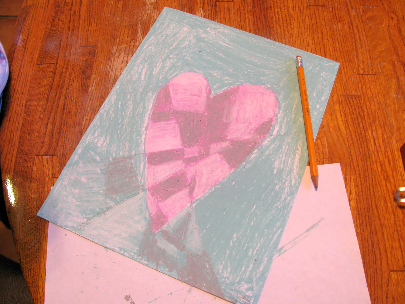 The Podge Files: Art Lesson: Oil Pastels, Shapes and Shading