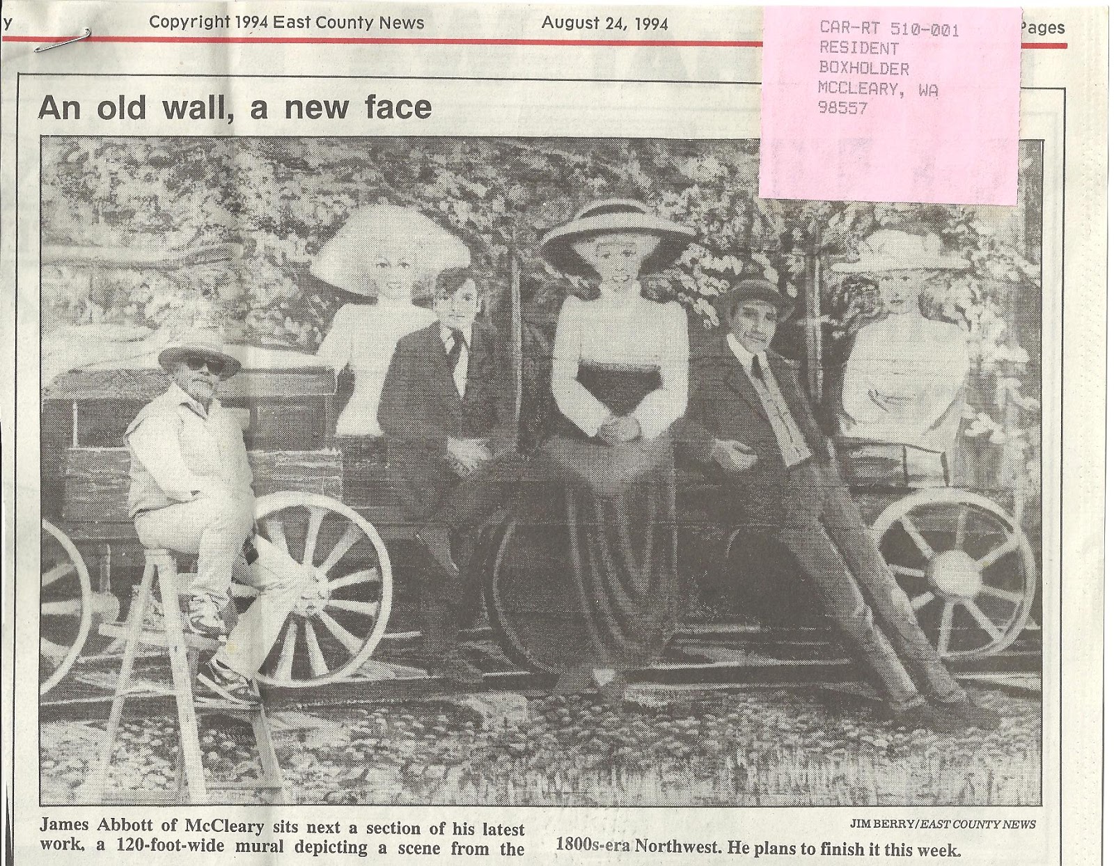 James Abbott, East Grays Harbor County Muralist: 2015