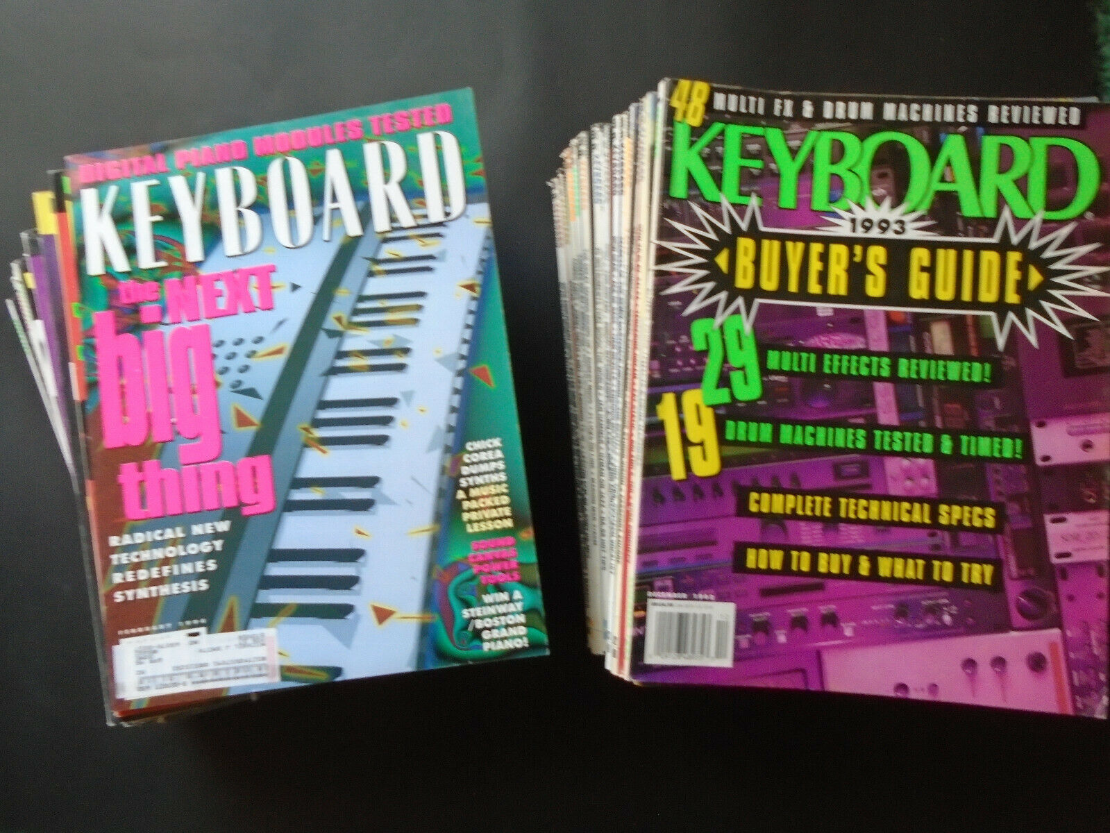 MATRIXSYNTH: Lot of 41 "Keyboard" 1990's Magazines