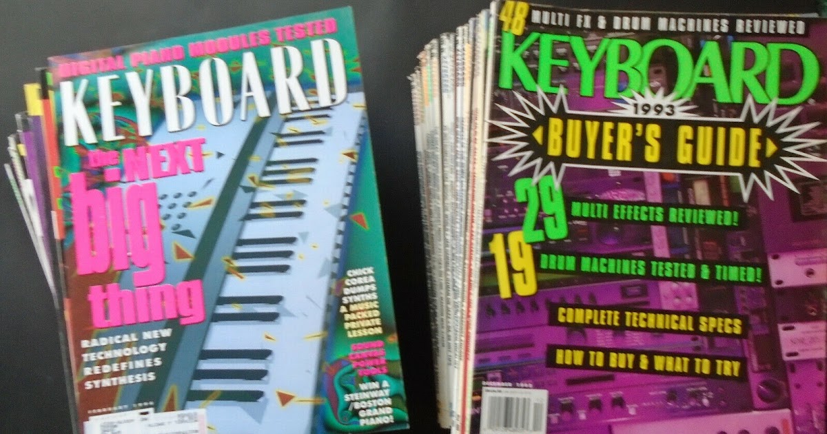 MATRIXSYNTH: Lot of 41 "Keyboard" 1990's Magazines