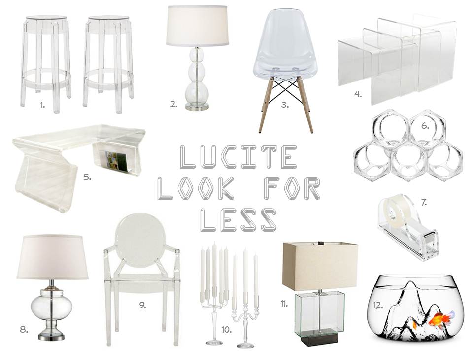 Inspired Whims: Clear Ambition - Lucite Look for Less