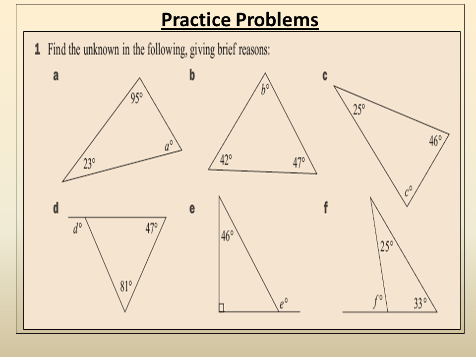 Math 9: CHAPTER-6: ANGLE PROPERTIES