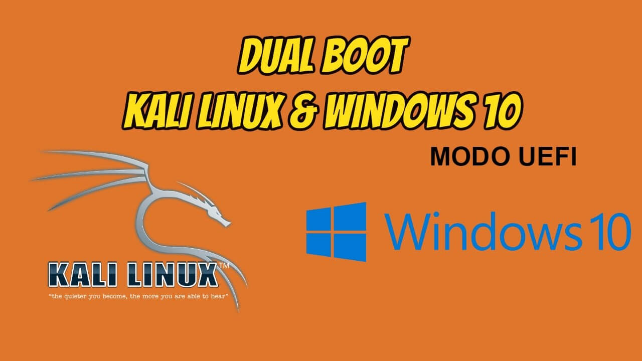 Como fazer dualboot Kali Linux e Windows 10 modo UEFI | Limon Tec