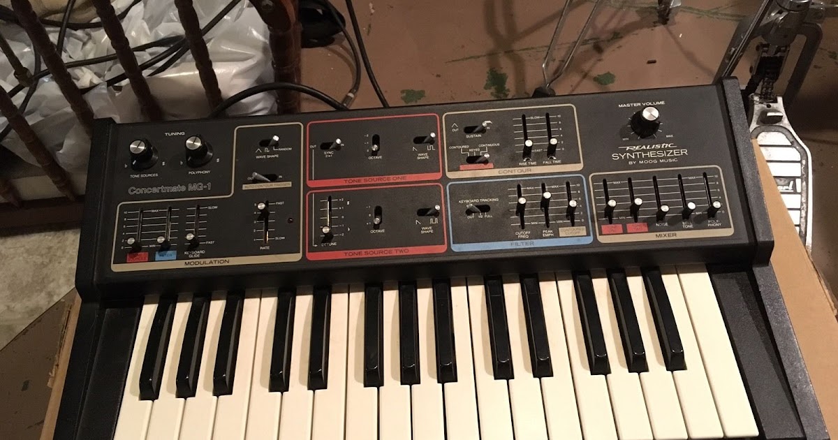 MATRIXSYNTH: Realistic Concertmate MG-1 Synthesizer by Moog Music SN 7021