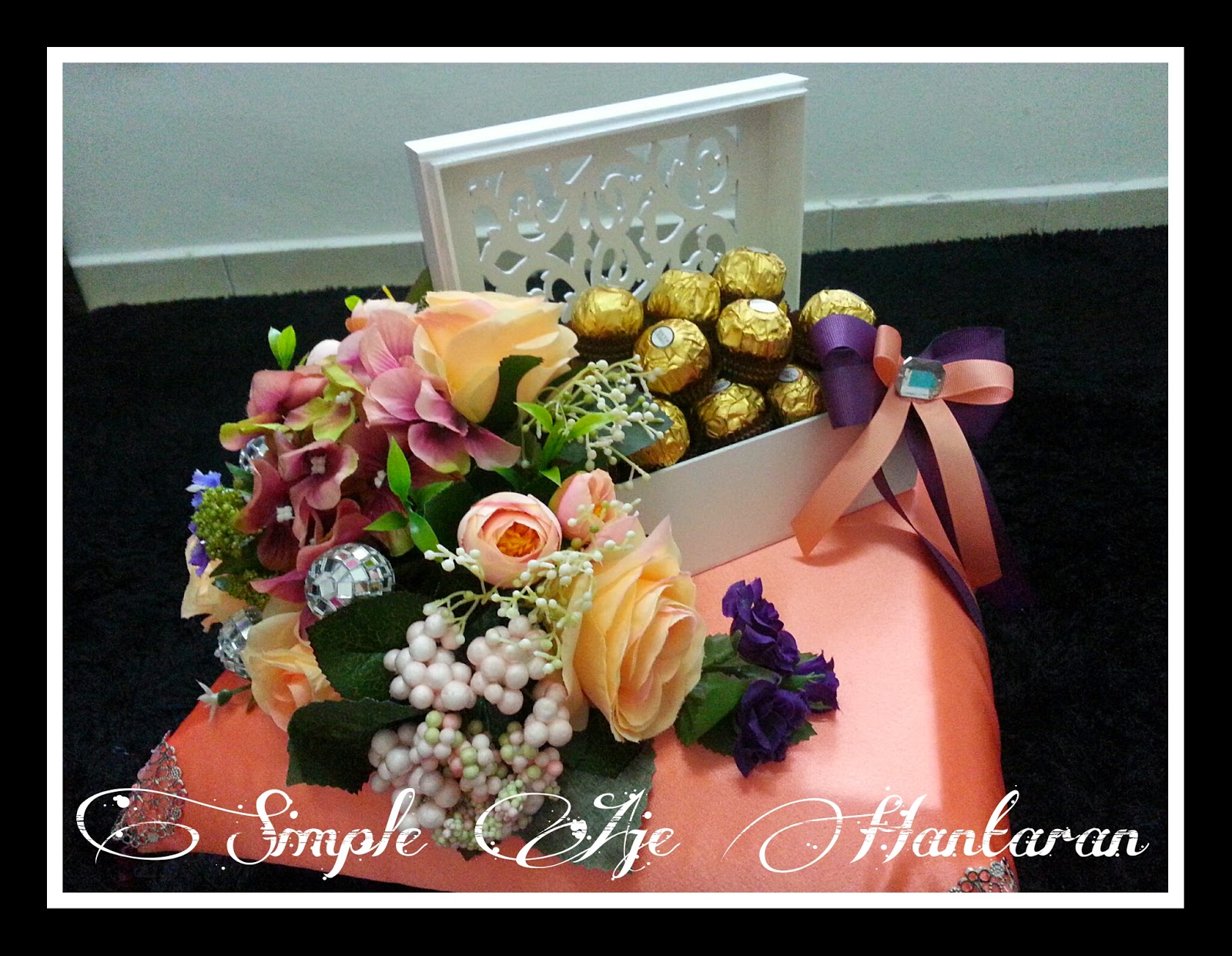 Simple Aje Hantaran: Hantaran Perkahwinan Peach dan Ungu