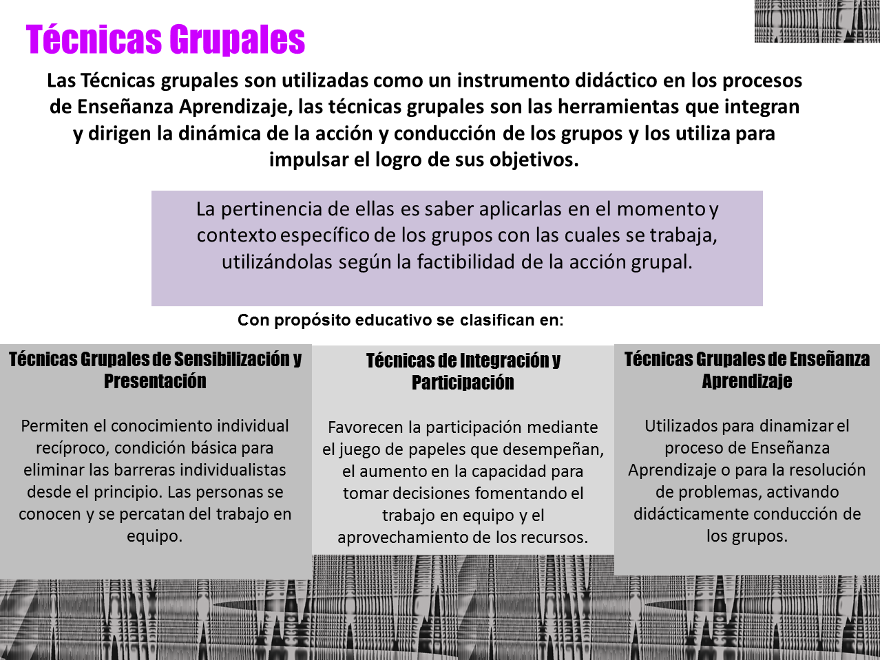 Cuadros completos de psicología: Técnicas Grupales
