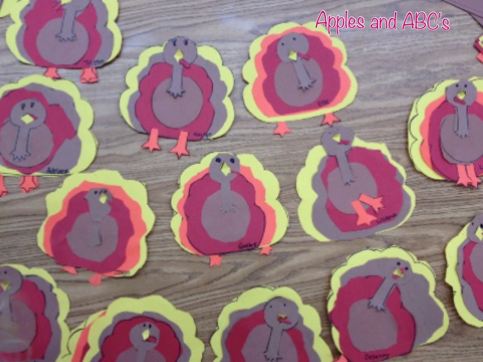 Gobble Gobble! Turkey Craftivity! - Apples & ABC's